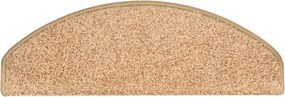 Schodové rohože 15 ks 65 x 21 x 4 cm zlaté, půlkulaté, velké 322379