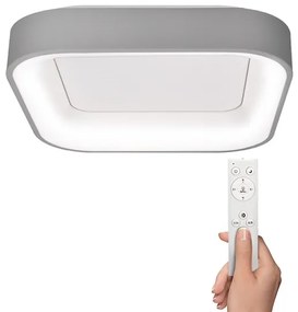 Stropní LED svítidlo Treviso - 48W - 2880lm - s dálkovým ovládáním - šedé
