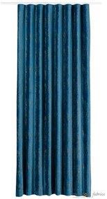 Mendola Závěs s řasící stuhou Lussuria, 140 x 260 cm, Modrá