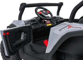 Ramiz Elektrická bugina Gravity pro děti šedá + pohon 4x4 + dálkové ovládání