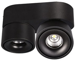 Kobi LED Stmívatelné bodové svítidlo LAHTI MINI 2xLED/9W/230V 3000K CRI 90 černá KQLM2X9BD