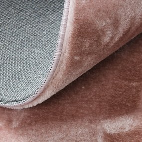 Dywany Łuszczów, Kusový koberec Visco Rabbit Pink 8 kruh, 120x120 (průměr) kruh, růžová, dětský pokoj