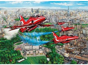 Puzzle gibsons puzzle red arrows nad londýnem 1000 dílků
