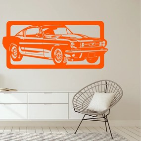 Živá Zeď Samolepka na zeď Ford Mustang Barva: černá