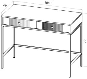 Konzolový stolek LUE černá