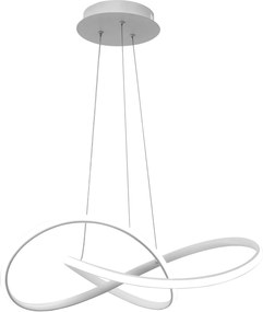 Toolight - Ring, LED závěsné svítidlo + dálkové ovládání APP396-CP, bílá, OSW-06912