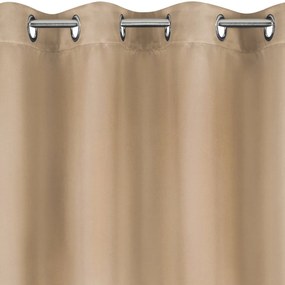 ZATEMŇOVACÍ ZÁVĚS NA KROUŽCÍCH ADLEY 135X250 CM BÉŽOVÁ