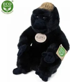 RAPPA Plyšová gorila sedící 23 cm / ECO-FRIENDLY / od 0 měsíců
