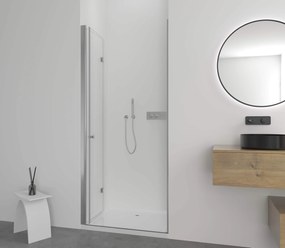 Cerano Volpe, skládací sprchové dveře 70x190 cm, 6mm čiré sklo, chromový profil, CER-CER-423294