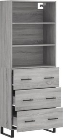 Skříň highboard šedá sonoma 69,5 x 34 x 180 cm kompozitní dřevo 3189411