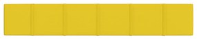 Nástěnné panely 12 ks světle žluté 90x15 cm textil 1,62 m² - Default Title