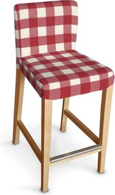 Potah na barovou židli Hendriksdal , krátký barva červená látka vzorované