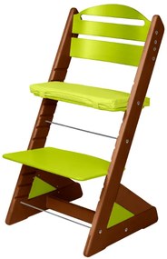 Jitro Dětská rostoucí židle Plus barevná Ořech + sv. zelená