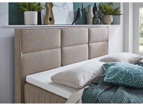 Béžová boxspring postel s úložným prostorem 160x200 cm Tambo – Meise Möbel