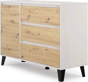 Komoda Borg 1d3s kašmír / dub artisan