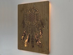 Li-Go "Lapač" světelný obraz 230V 62x80cm provedení povrchu: dub