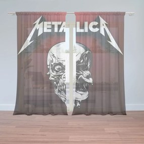 Sablio Záclony METALLICA Death metal: 2ks 150x250cm