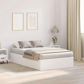Rám postele s úložným prostorem s úložištěm Bílá 120 x 200 cm 3335365