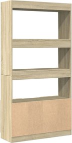 Skříň highboard dub sonoma 92 x 33 x 180 cm kompozitní dřevo 3309620