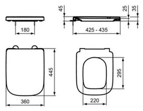 Ideal Standard i.life B WC sedátko softclose, bílá T4683HY