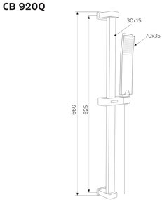 Mereo sprchová souprava jednopolohová sprcha posuvný držák šedostříbrná hadice plast nerez CB920Q