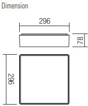 Redo Marina exteriérové stropní LED svítidlo Velikost: S -  22cm