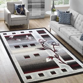 Moderní koberec do obývacího pokoje s motivem květin Šířka: 200 cm | Délka: 290 cm
