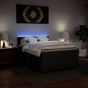 Box spring postel s matrací černá 140x200 cm umělá kůže 3288424