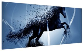 Moderní obraz koně (100x40 cm)