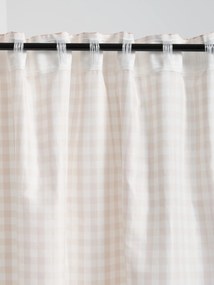 Sinsay - Curtain on tape with check pattern - béžová