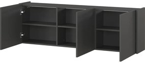 Antracitový TV stolek 138x45 cm Piana – Germania