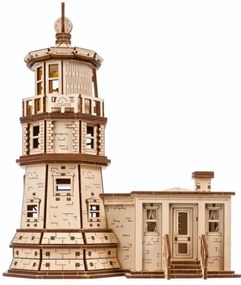 Ugears 3D dřevěné mechanické puzzle Maják Split Rock