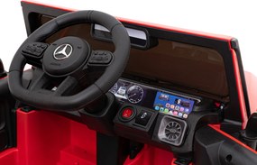Ramiz Elektrické auto Mercedes AMG G63 pro děti červené + dálkové ovládání