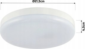 BERGE LED stropní svítidlo s pohybovým senzorem 15W - IP40 - neutrální barva