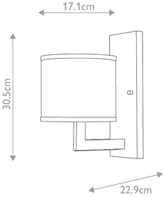 Hinkley HK-HAMPTON1-BB - Nástěnné svítidlo HAMPTON 1xE27/60W/230V zlatá