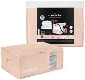 Vakuový plastový úložný box na oblečení 65x45x27 cm Pink Edition – Compactor