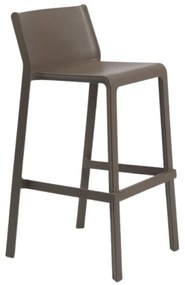 OnaDnes -20% Nardi Hnědá plastová barová židle Trill 76 cm