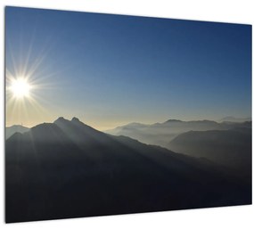 Obraz - Nad vrcholky hor (70x50 cm)