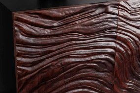 Designová komoda Zion 175 cm tmavě hnědá akácie
