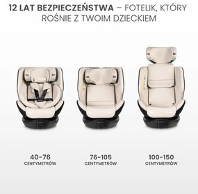 CARETERO Autosedačka LUMI I-SIZE DARK GREY (40-150 cm)