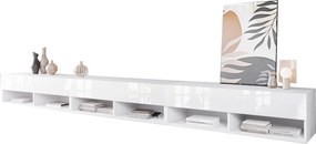 XXXLutz NÍZKÁ KOMODA, bílá, vysoce lesklá bílá, 300/30/31 cm P & B - Online Only TV příslušenství - 002778001701