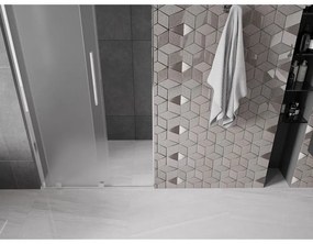 Mexen Velar L, posuvné sprchové dveře do otvoru 100 cm, 8mm sklo námraza, chromová, 871-100-003-31-01