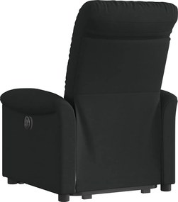 Zvedací polohovací křeslo černé textil 3303256