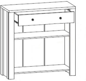 Sconto Komoda ANTWERPEN 2 bílá