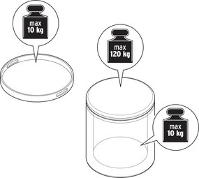 Tchibo - Odkládací stolek s podnosem a sedací funkcí - barva: růžová