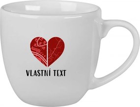 Personalizovaný keramický hrníček 400 ml - Dvě místa, jedno srdce
