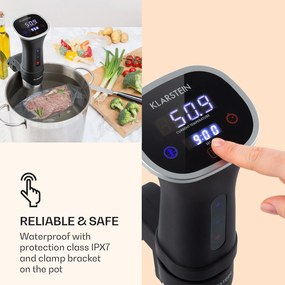 Klarstein Quickstick Smart, sous vide vaři, 20-95 °C, 3D cirkulace