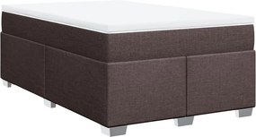 Box spring postel s matrací tmavě hnědá 120x190 cm textil 3285119