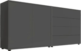 XXXLutz ŠIROKÁ KOMODA, antracitová, 158/73/33 cm MID.YOU - Široké komody - 001067002003