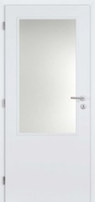 Doornite Interiérové dveře Basic 2/3 sklo, 70 L, 746 × 1983 mm, lakované, levé, bílé, prosklené